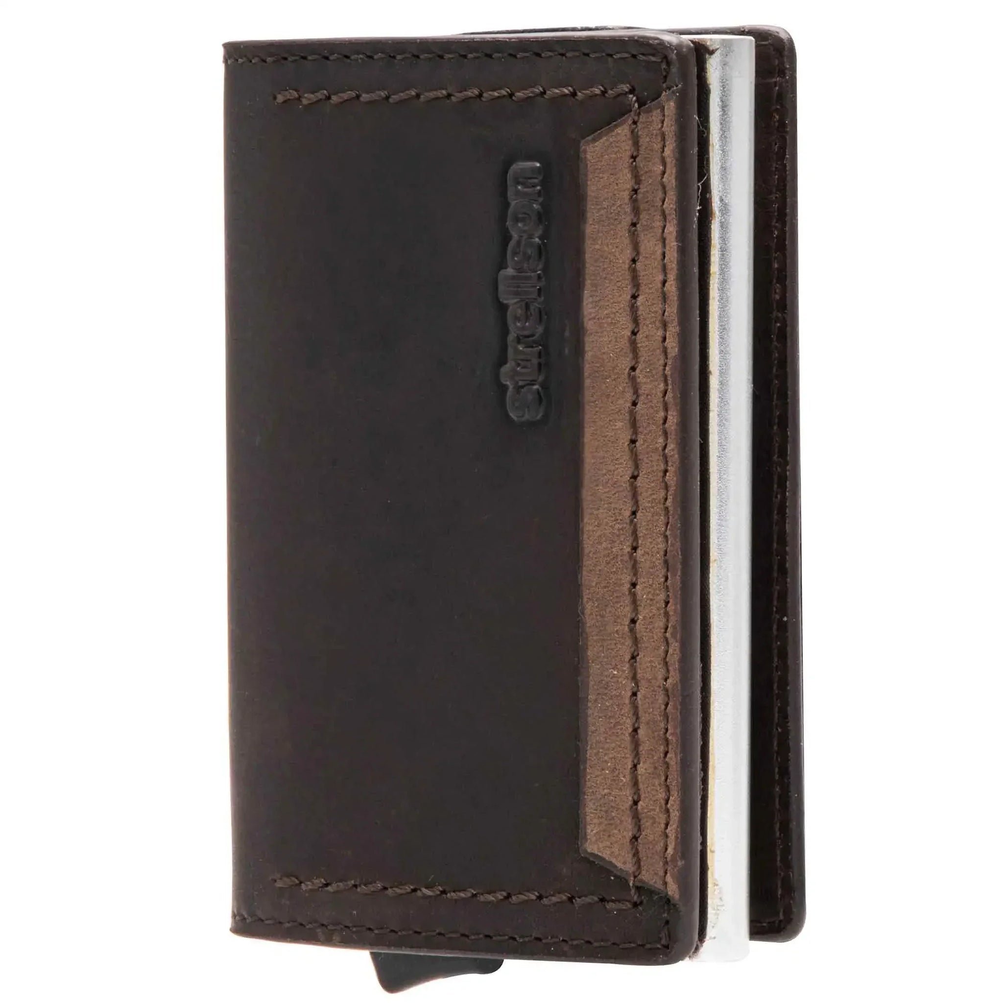 Strellson Camden C-One E-Cage SV8 wallet 10 cm - Dark Brown