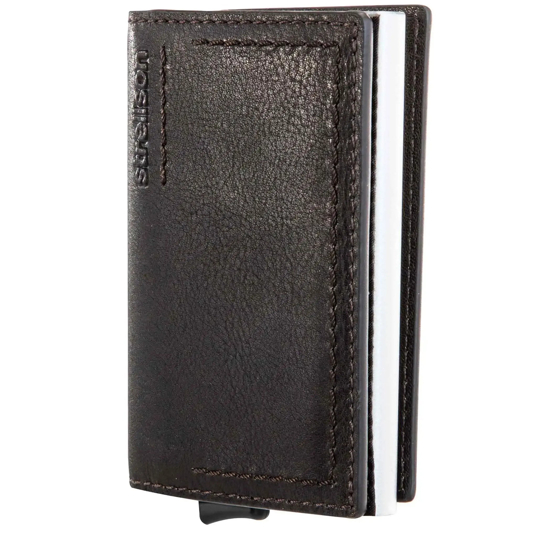 Strellson Norton C-One E-Cage SV8 wallet 10 cm - Dark Brown